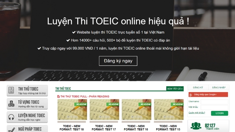Top 7 website luyện thi TOEIC online miễn phí, chất lượng